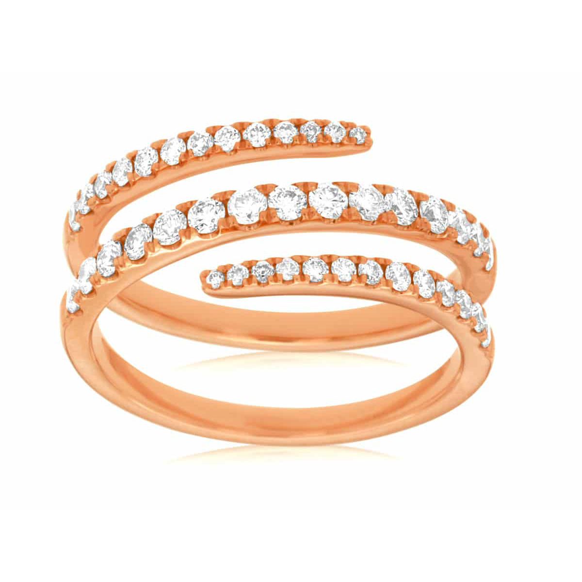 ROSE GOLD DIAMOND FREE FORM RING - Nelson's Jewelers