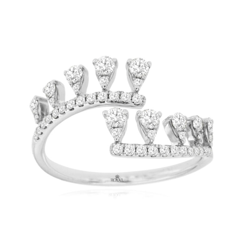 WHITE GOLD DIAMOND FREE FORM RING - Nelson's Jewelers