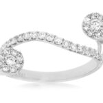 WHITE GOLD DIAMOND FREE FORM RING - Nelson's Jewelers