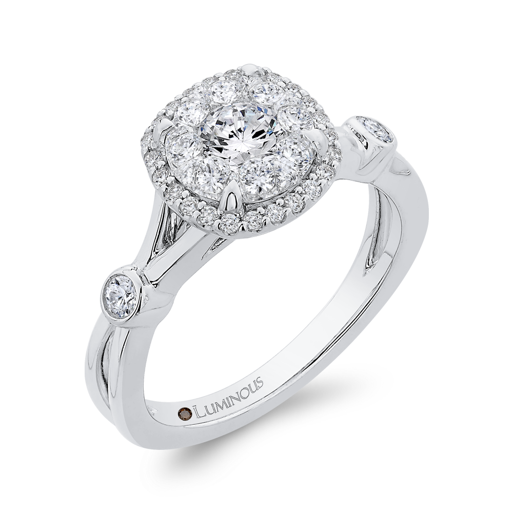WHITE GOLD ROUND CUT DIAMOND ENGAGEMENT RING - Nelson's Jewelers